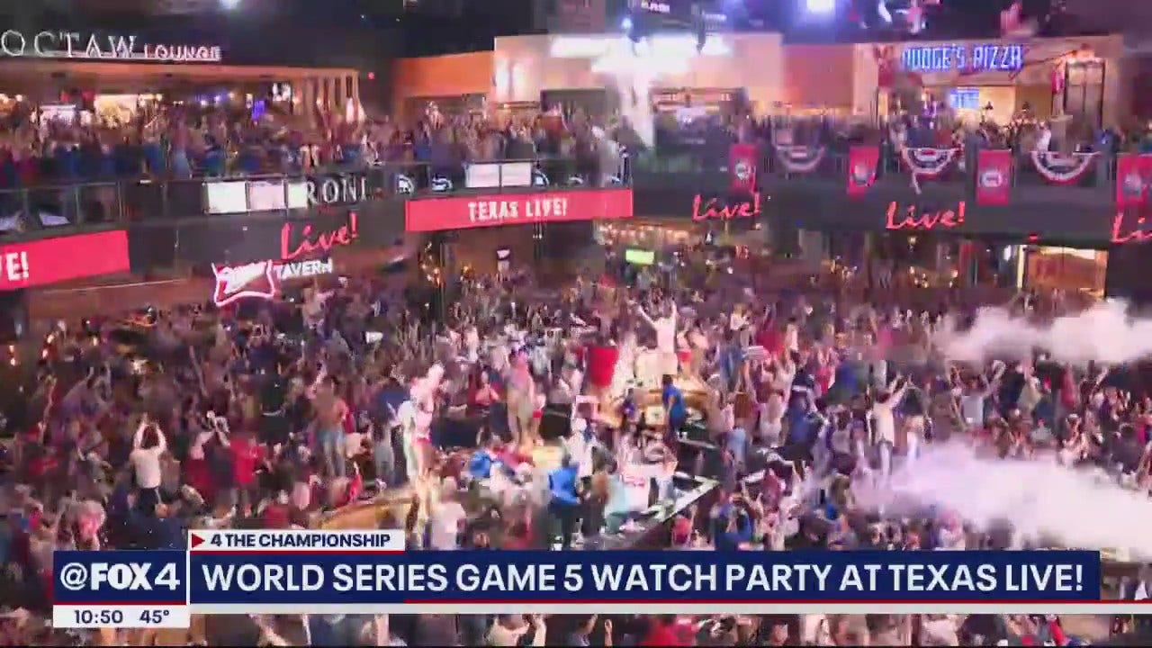 Fans celebrate Texas Rangers' World Series win | FOX 4 Dallas-Fort Worth