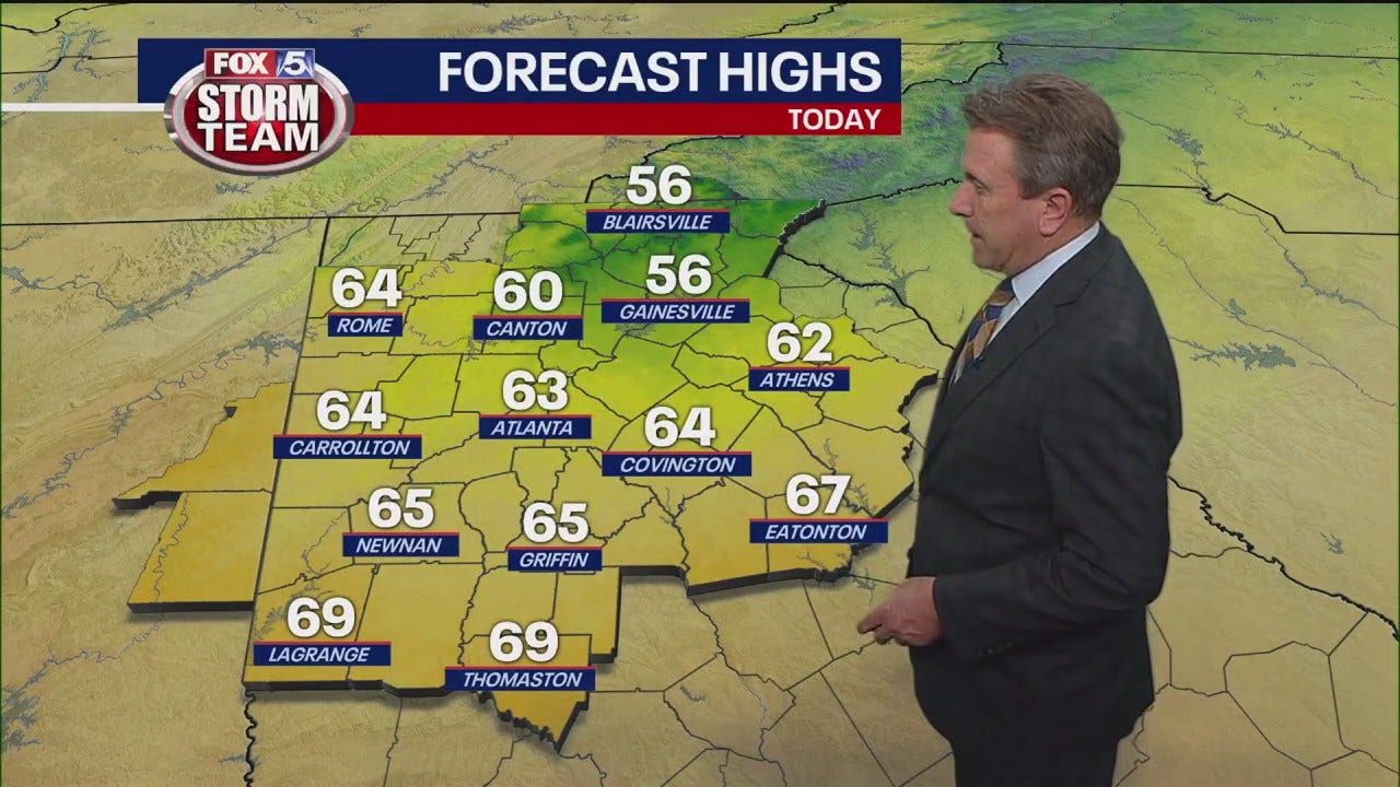 Monday midday weather forecast | FOX 5 Atlanta