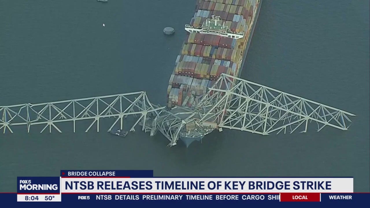 Baltimore bridge collapse: NTSB preliminary timeline; 2 victims ...