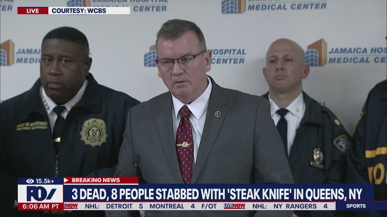 NYPD: 4 dead, 8 people stabbed with 'steak knife' | LiveNOW from FOX