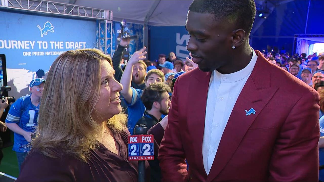 WATCH - Jennifer Hammond talked 1-on-1 with Lions 1st round pick ...