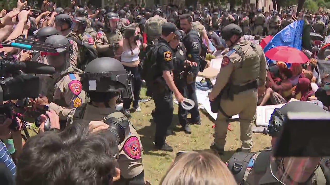 UT Austin protest: Protesters arrested | FOX 7 Austin