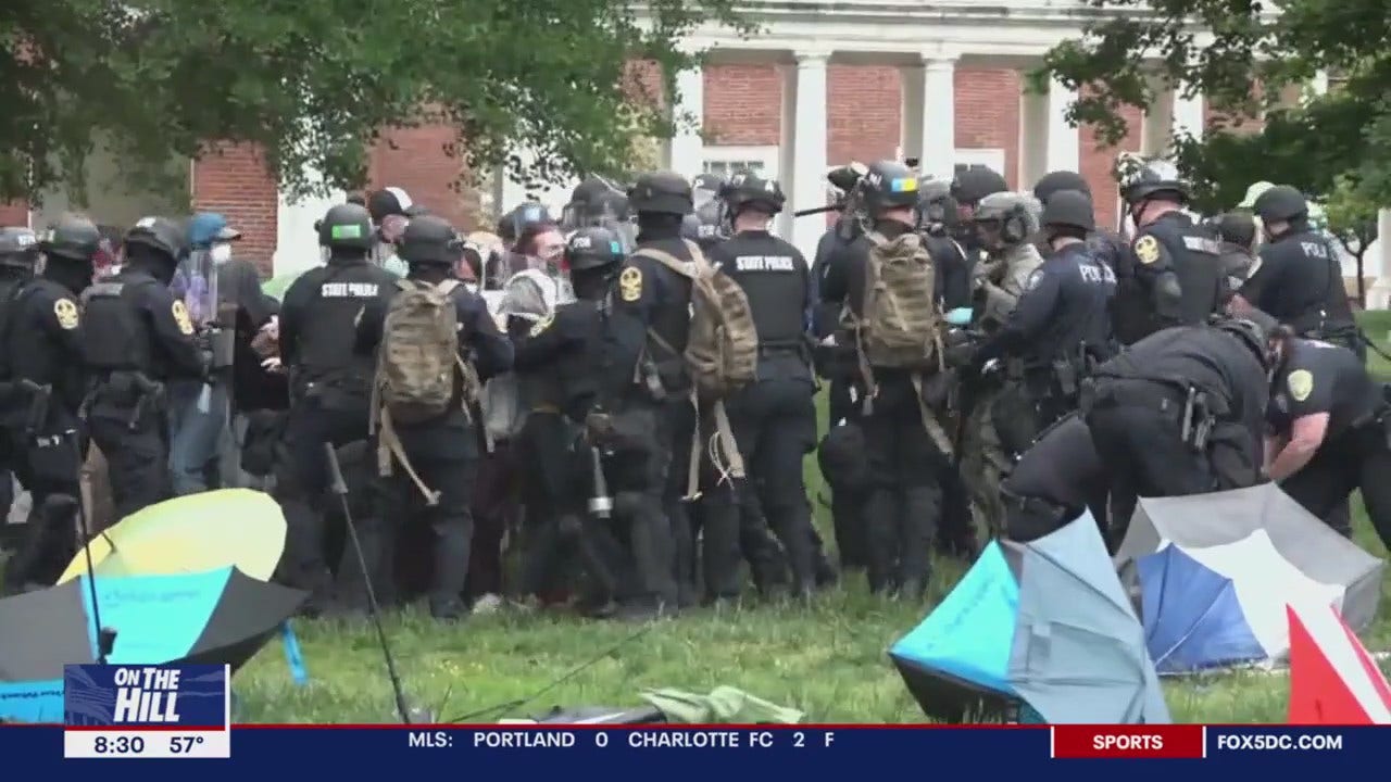 Campus protests: 25 arrested at UVA after police clash with protesters ...