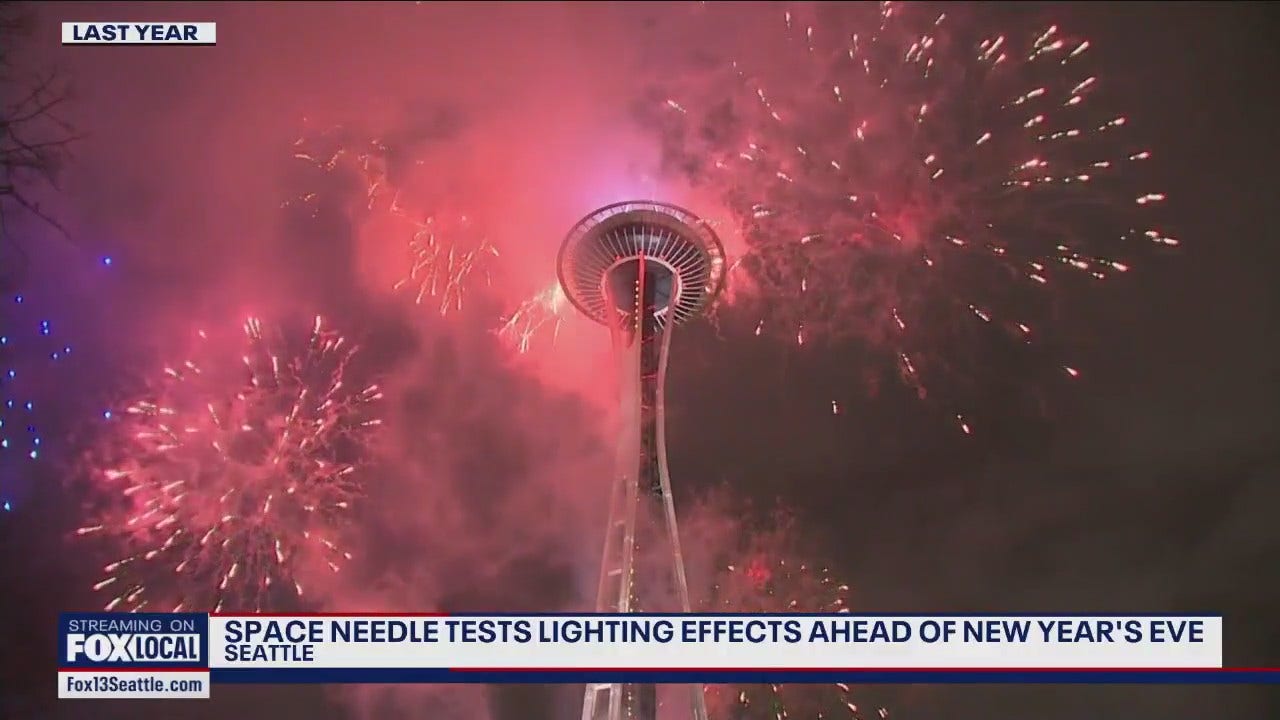 Crews prep for New Year's Eve fireworks at the Space Needle | FOX 13 ...