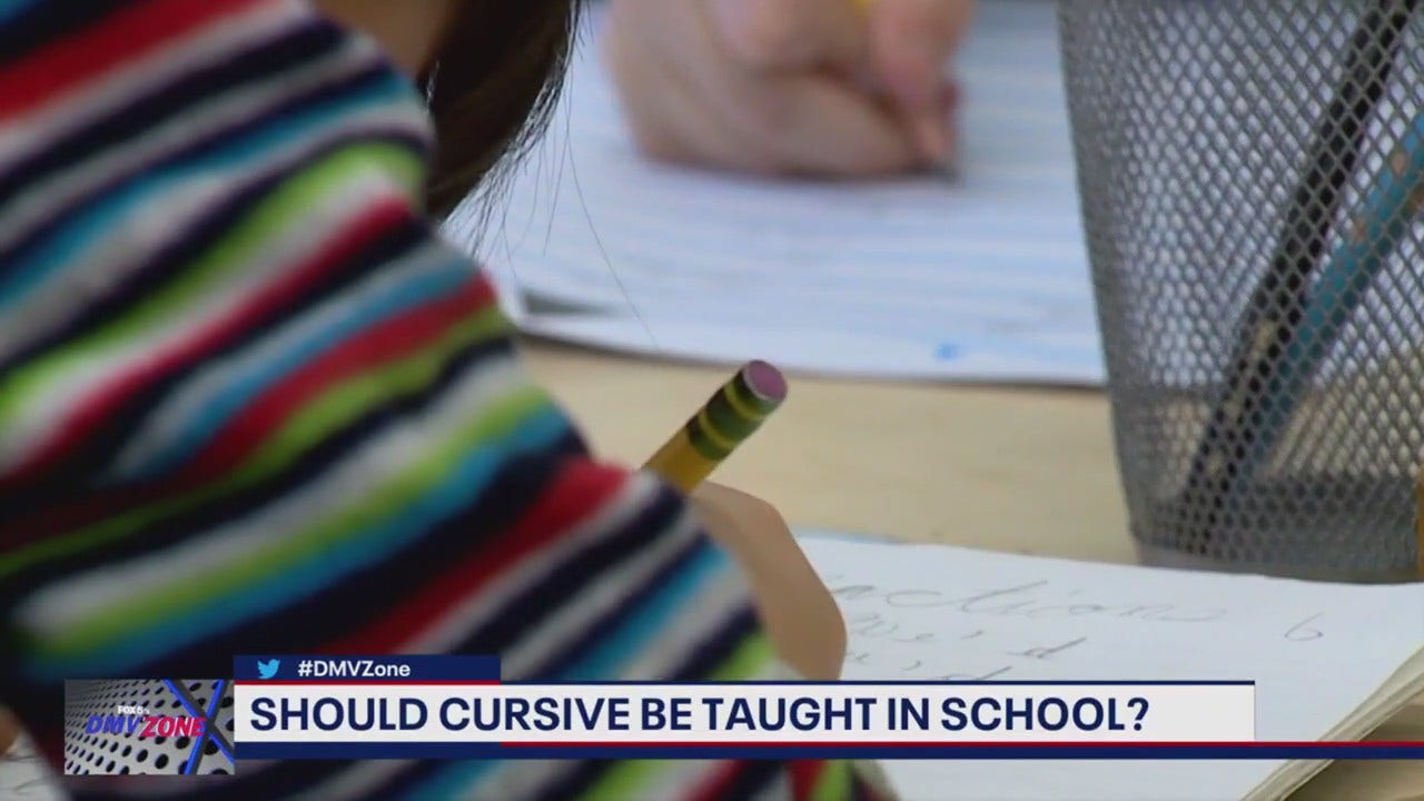 Should Cursive Be Taught In Schools FOX 5 DC Should Cursive Be Taught In Schools FOX 5 DC