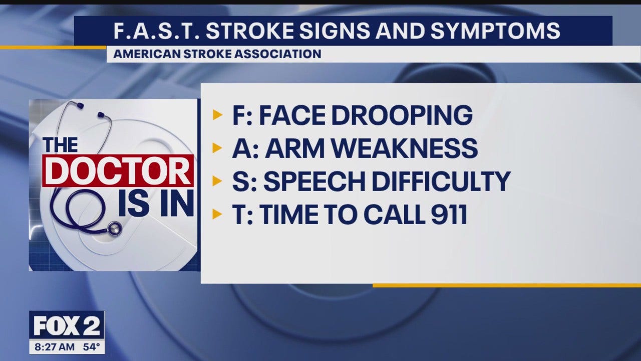 The Doctor Is In: Signs & Symptoms of a Stroke | FOX 2 Detroit
