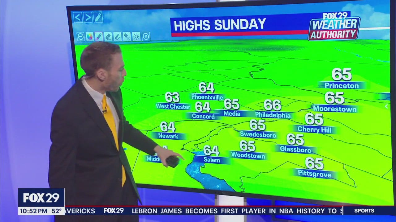 Weather Authority: 11 p.m. Saturday forecast | FOX 29 Philadelphia