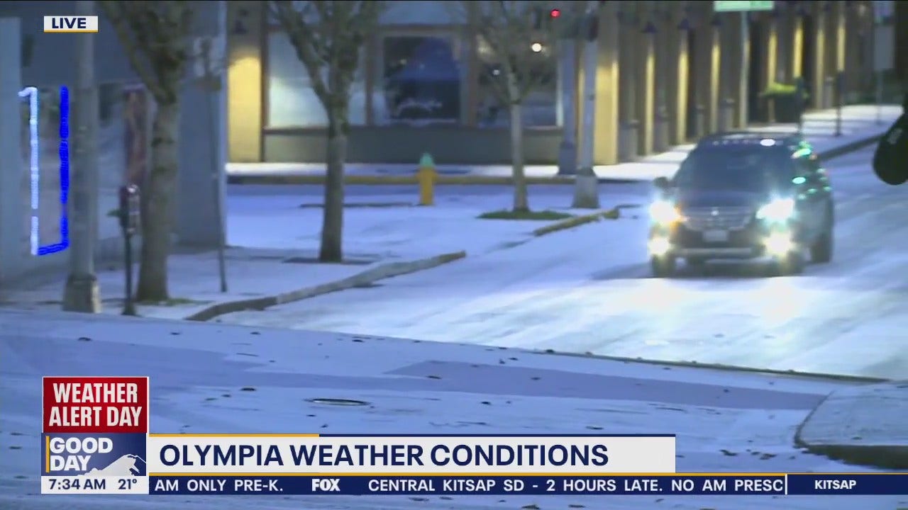 Weather Alert Day: Slick, snowy conditions in Olympia | FOX 13 Seattle