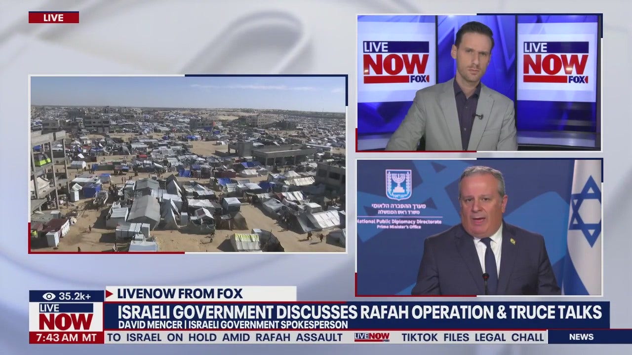 Israeli Govt. spokesman discusses Rafah operation | LiveNOW from FOX