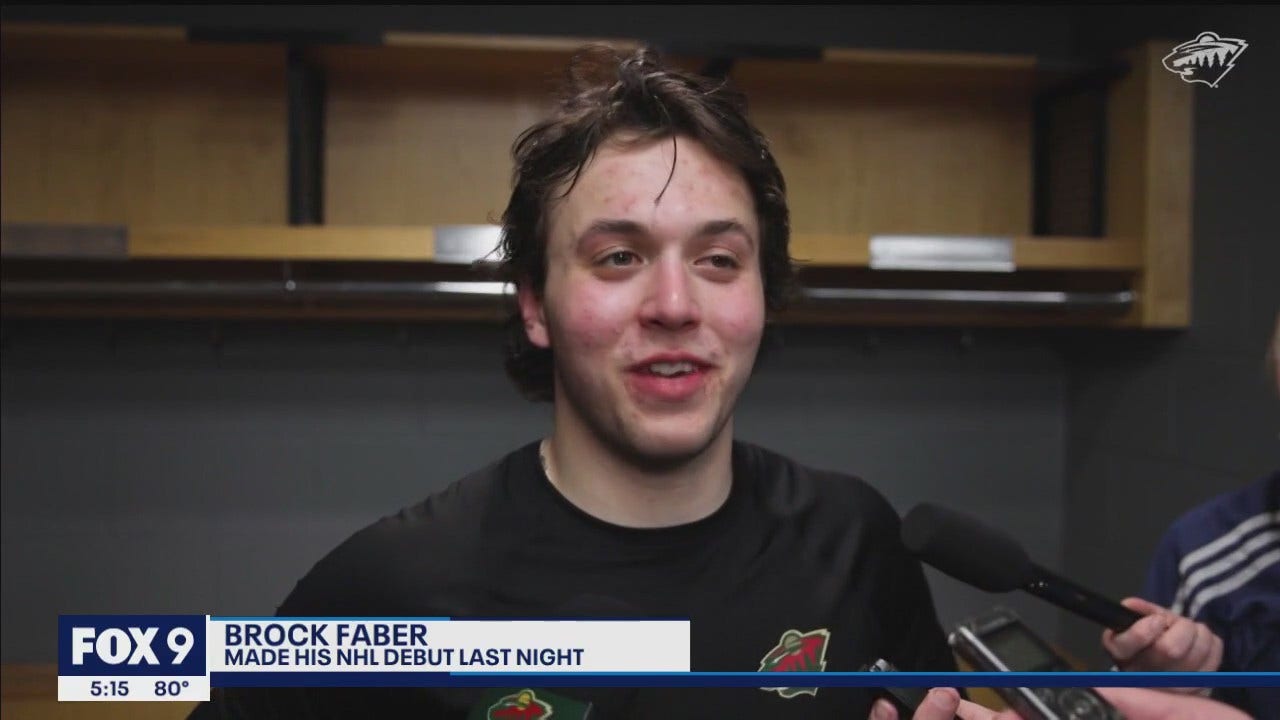 Brock Faber makes NHL debut | FOX 9 Minneapolis-St. Paul