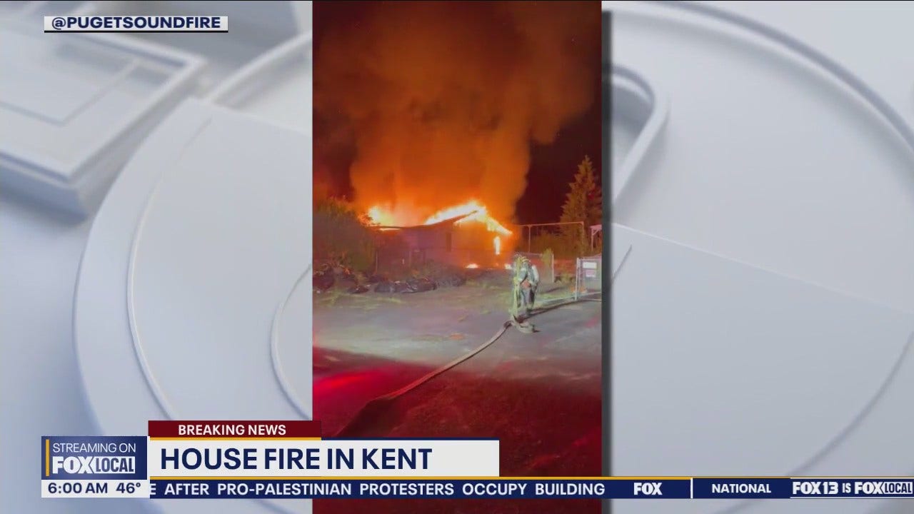 House fire in Kent | FOX 13 Seattle