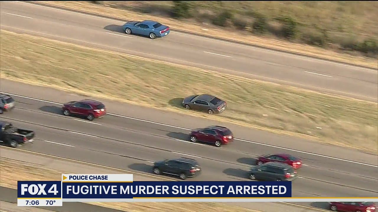 Fugitive Murder Suspect Arrested At The End Of Dallas Police Chase