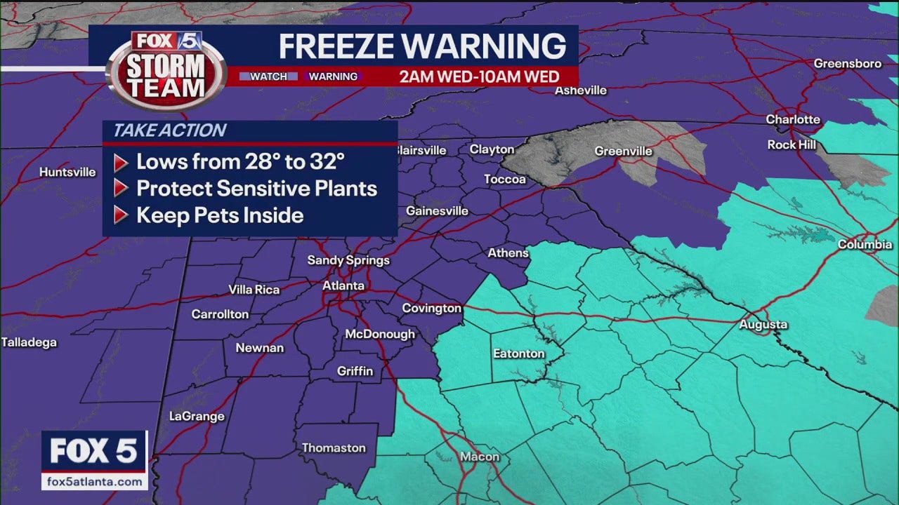 Tuesday Afternoon Forecast Fox 5 Atlanta