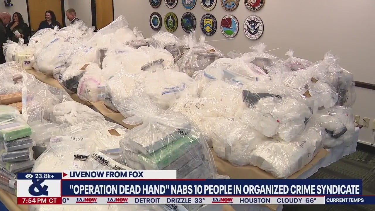 'Operation Dead Hand': 19 charged in drug bust | LiveNOW from FOX