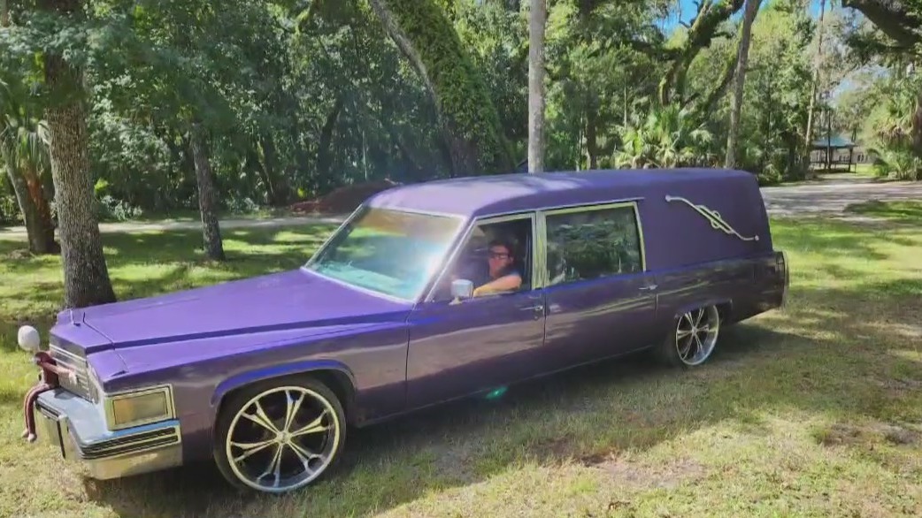 Haunted purple hearse | FOX 13 Tampa Bay