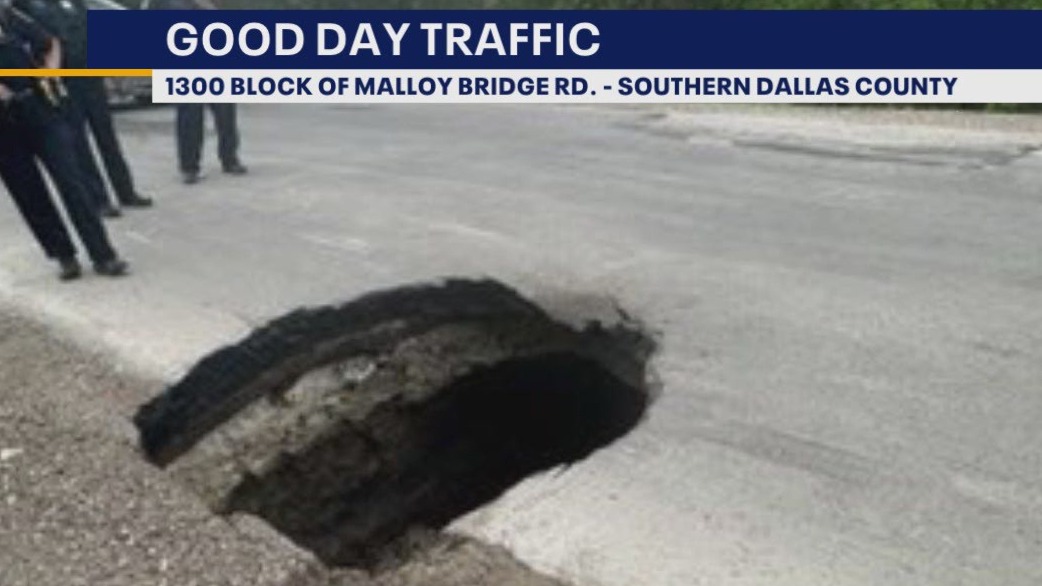 30-foot deep sinkhole opens up in Dallas County | FOX 4 Dallas-Fort Worth