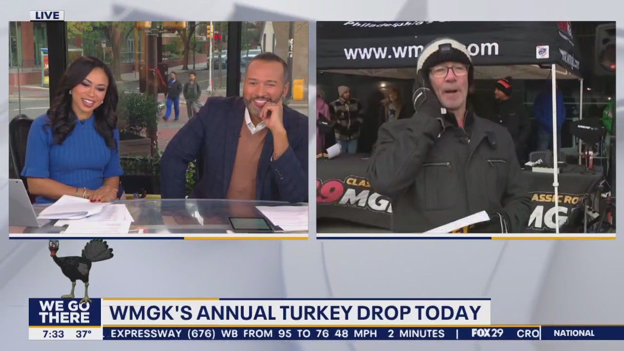 WMGK holds annual Thanksgiving Turkey Drop | FOX 29 Philadelphia