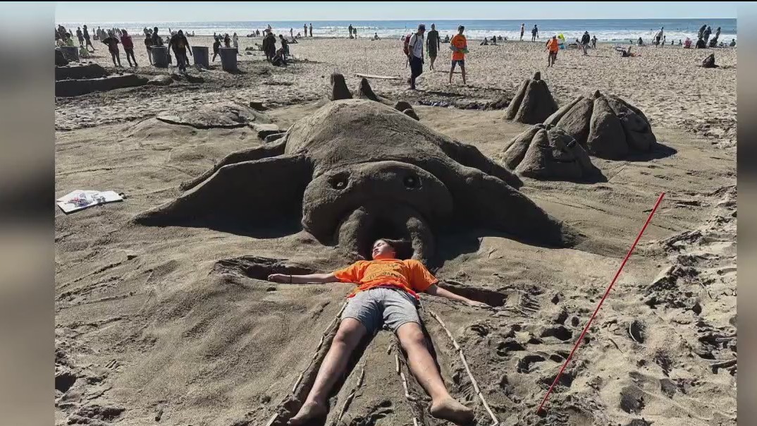 Halloween at the beach: Spooky sand sculptures in San Francisco | KTVU ...