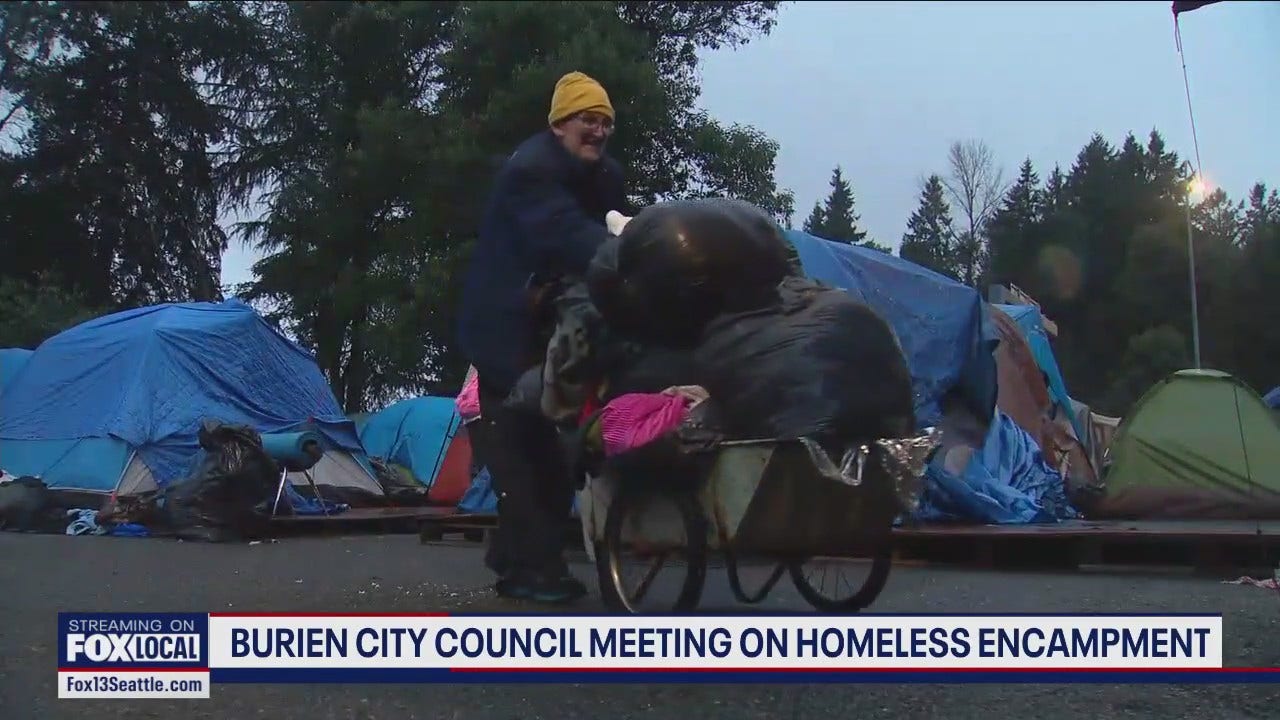 Burien City Council meeting on homeless encampment | FOX 13 Seattle