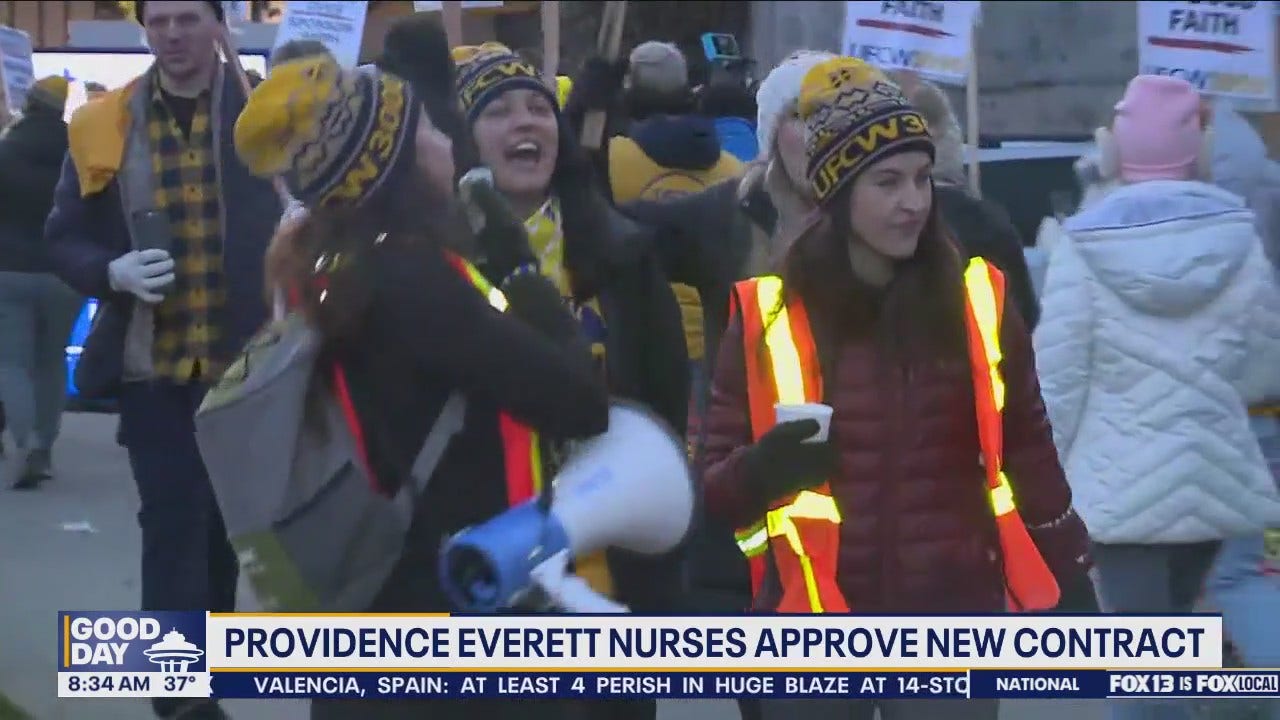 Providence Everett nurses approve new contract | FOX 13 Seattle