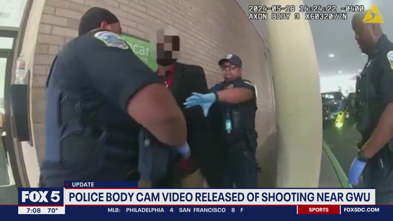 Police body camera video shows officer shoot man after being stabbed in ...
