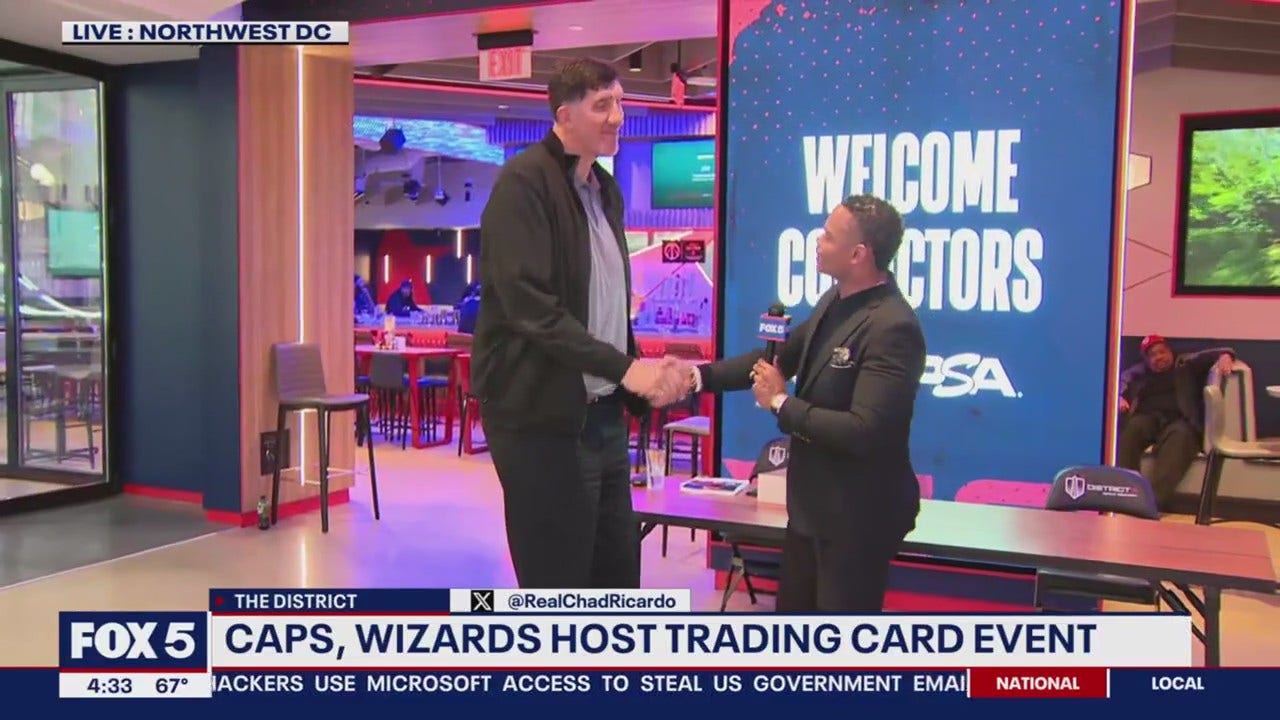 Caps & Wizards hold sports trading card event | FOX 5 DC