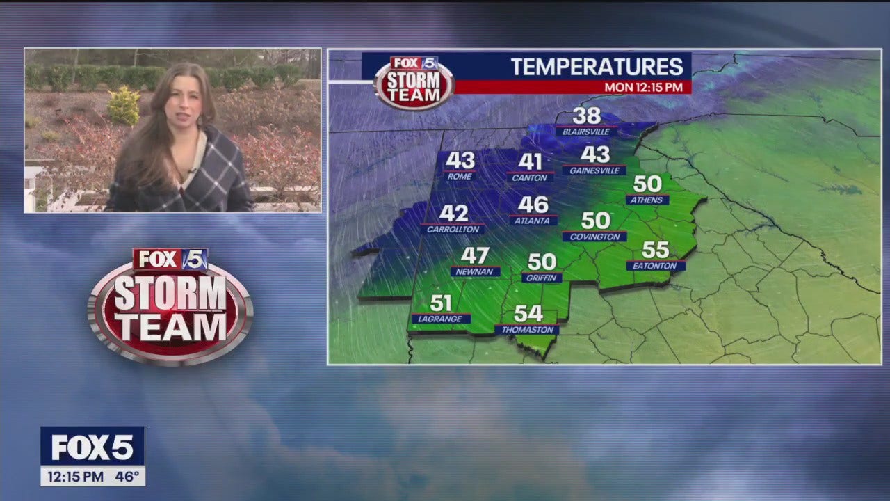 Monday midday weather forecast | FOX 5 Atlanta