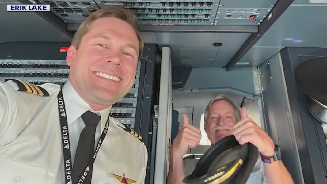 Delta pilots final flight with son | FOX 5 Atlanta