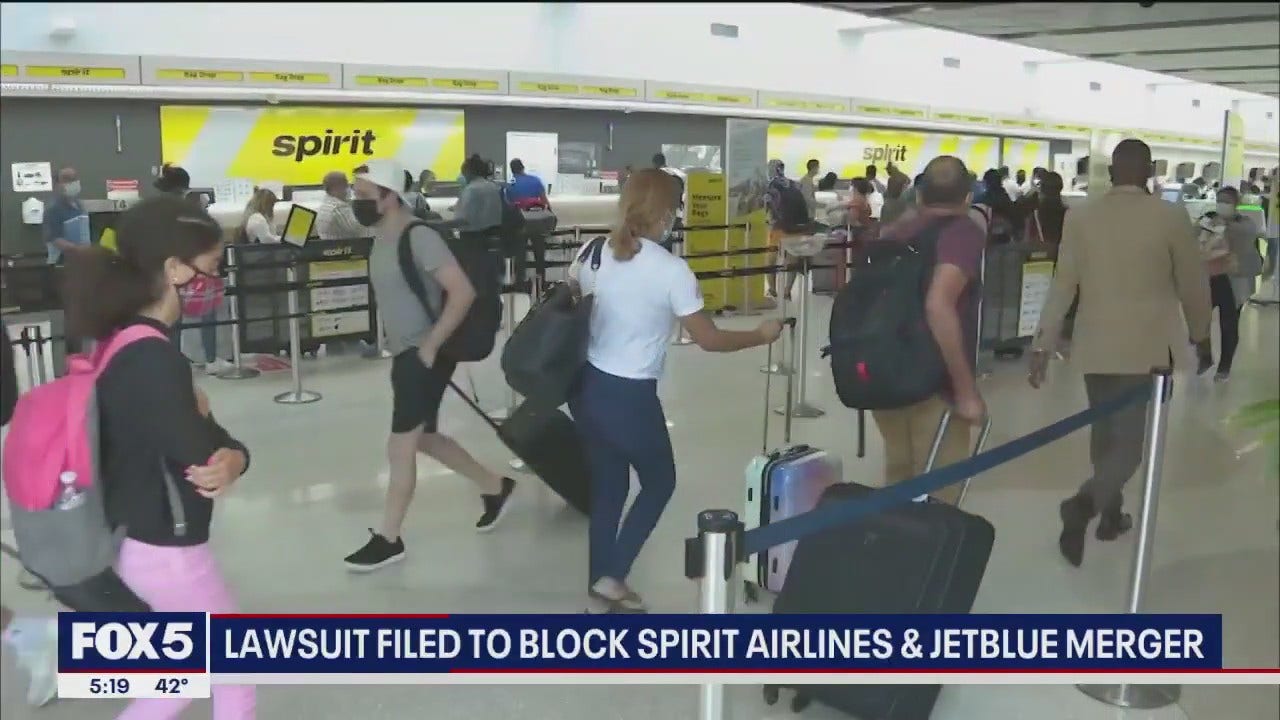 Doj Files Lawsuit To Block Jetblue From Buying Spirit Airlines