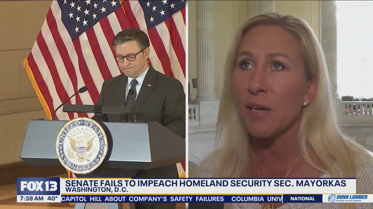 Senate fails to impeach Homeland Security Sec. Mayorkas | FOX 13 Seattle