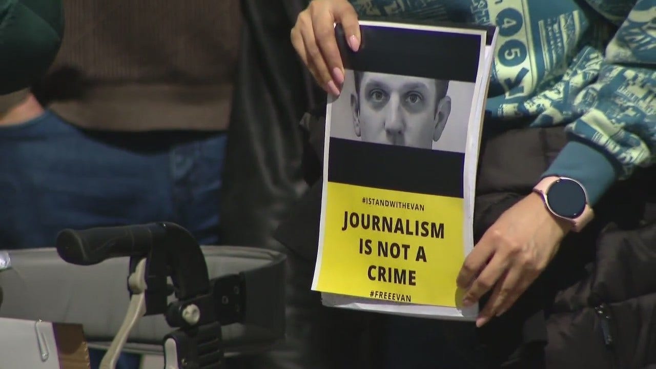 Evan Gershkovich Rally In Chicago For Wall Street Journal Reporter