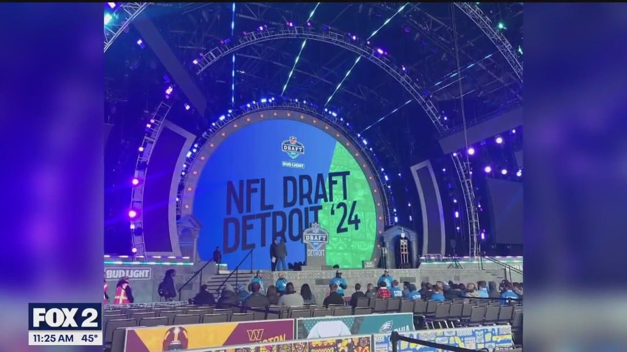 Parts of NFL Draft stage to go to local charities | FOX 2 Detroit