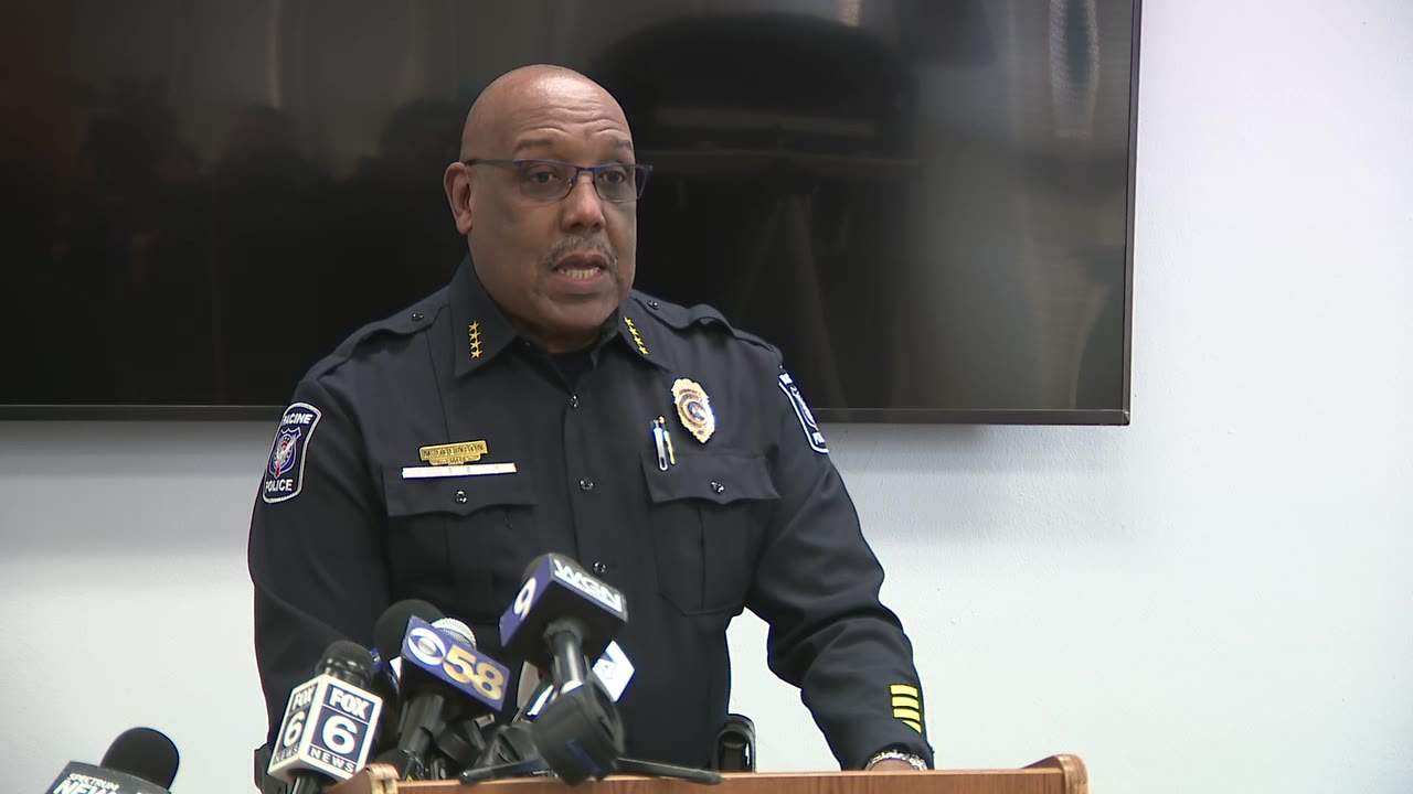 Racine Police Department News Conference After 2 Officers Were Shot