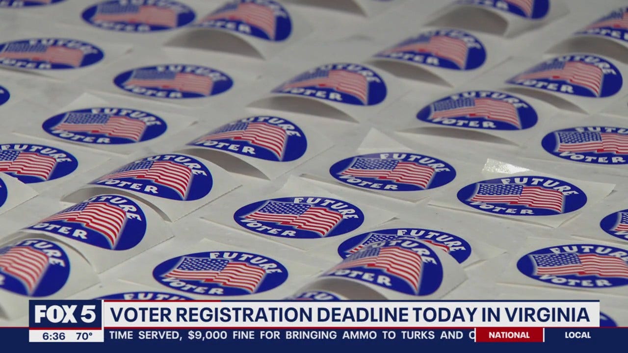 Virginia voter registration deadline ends Tuesday | FOX 5 DC
