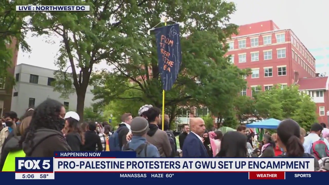 Pro-Palestine protests at GWU heating up | FOX 5 DC