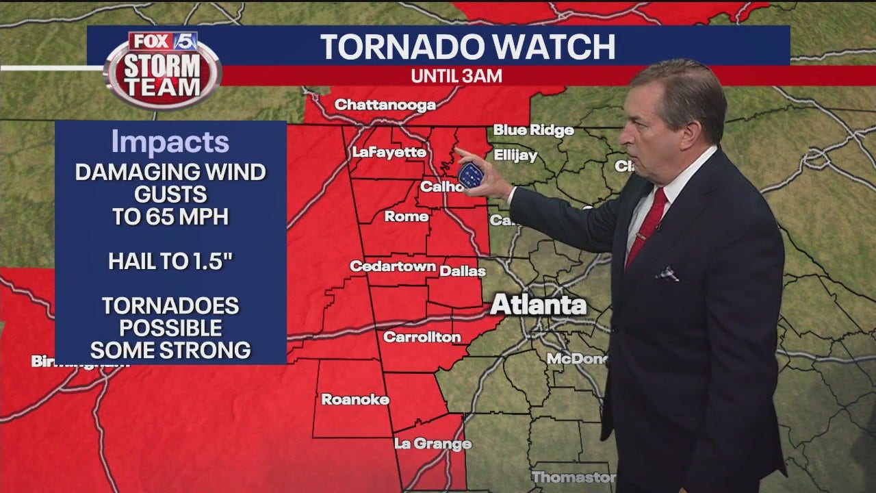 Georgia tornado watch latest | FOX 5 Atlanta