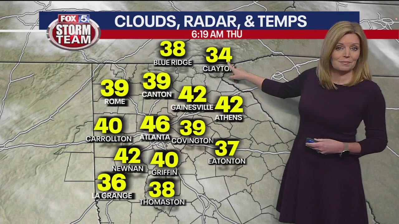 Thursday morning weather forecast | FOX 5 Atlanta
