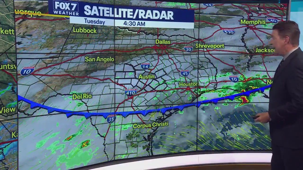Central Texas weather: Temperatures drop in the wake of the cold front ...