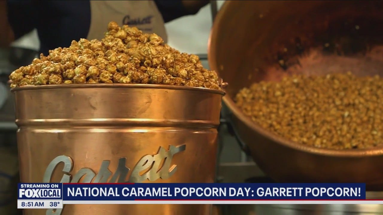 Celebrate National Caramel Popcorn Day with Garrett Popcorn | FOX 32 ...