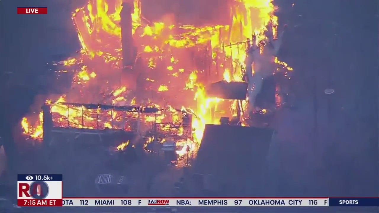 Raging house fire burns in New Jersey | LiveNOW from FOX