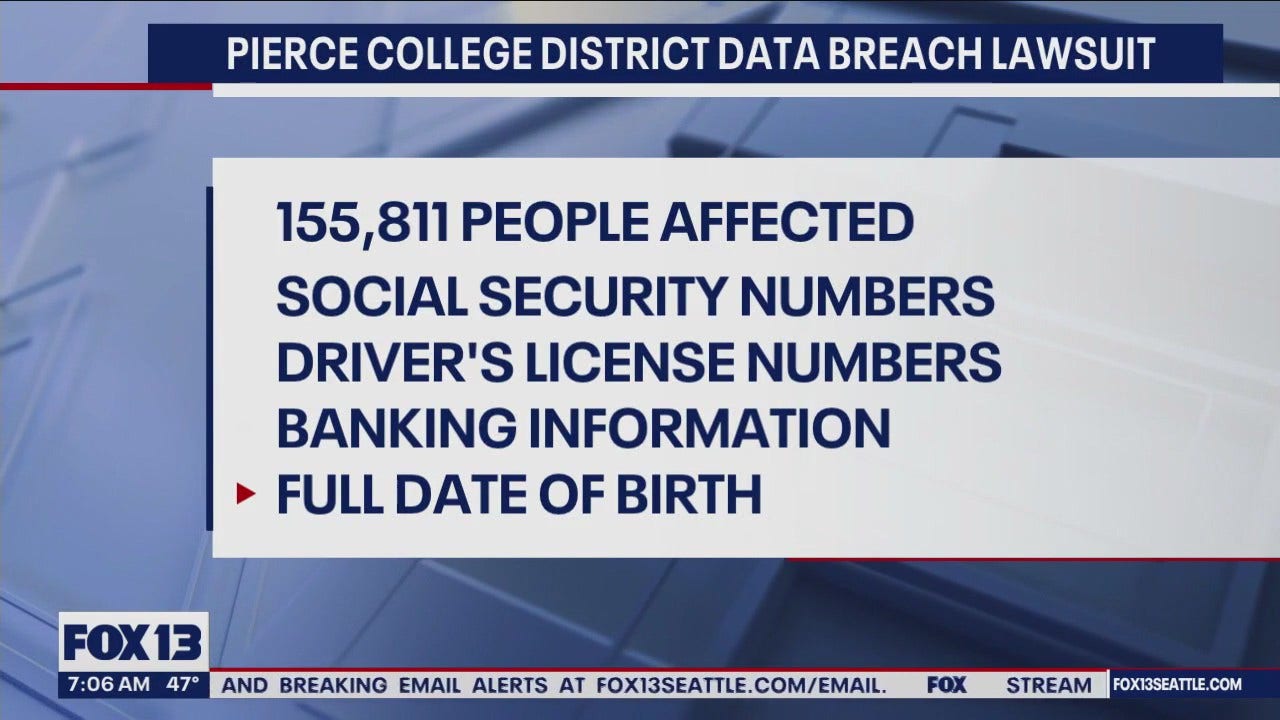 Pierce College faces lawsuit after cyber attack | FOX 13 Seattle