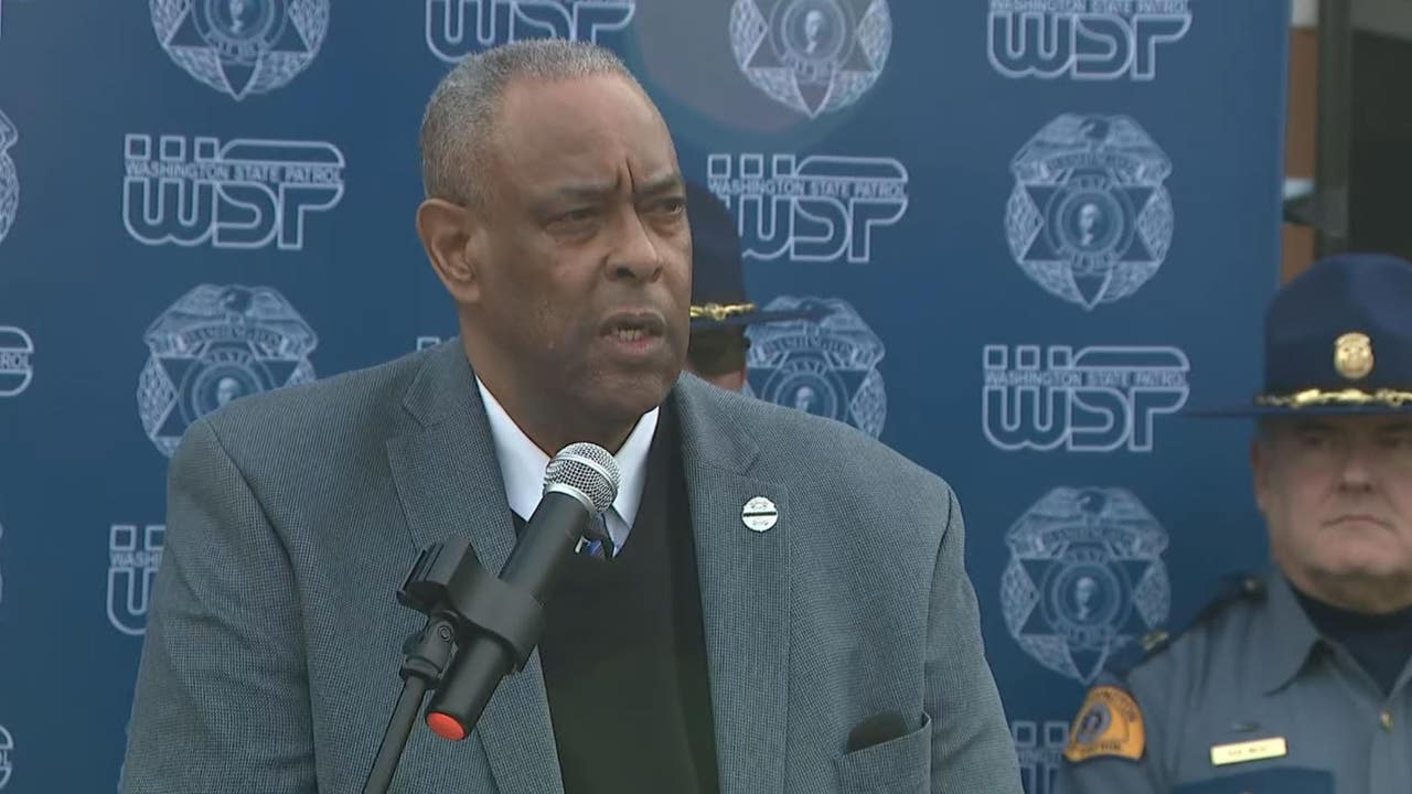WATCH: WSP holds press conference on trooper killed on I-5 | FOX 13 Seattle