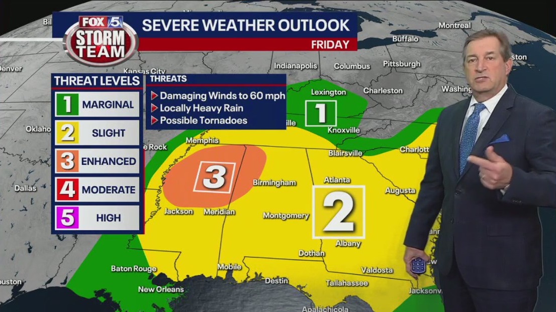 Storm Alert Day on Friday for severe storm threat | FOX 5 Atlanta