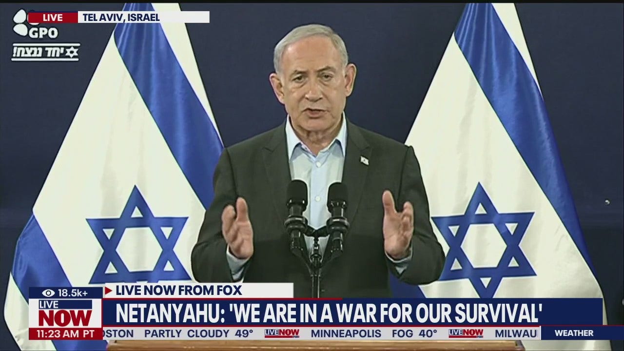 Netanyahu: War must continue until 'victory' | LiveNOW from FOX