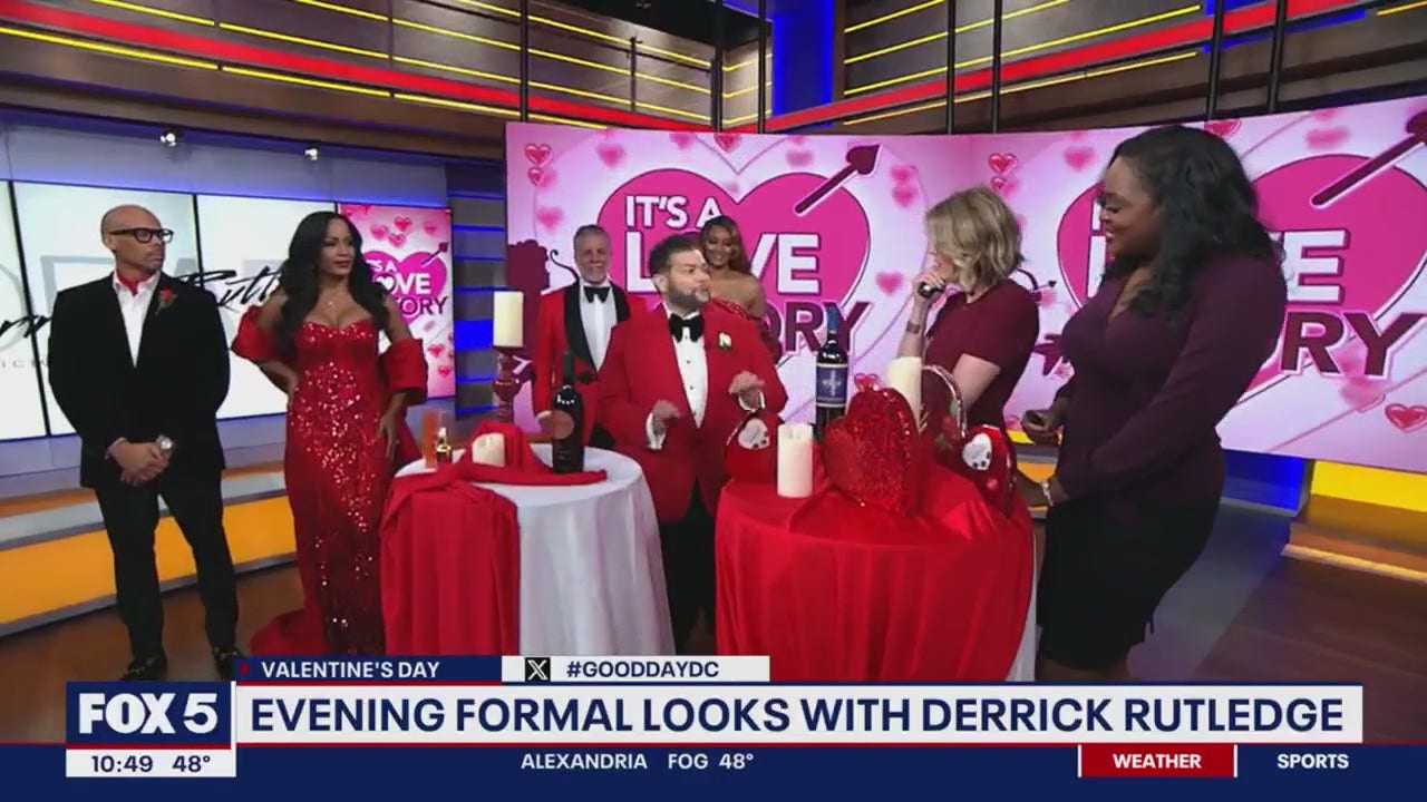 Valentine's Day Evening Formal Looks with Derrick Rutledge | FOX 5 DC