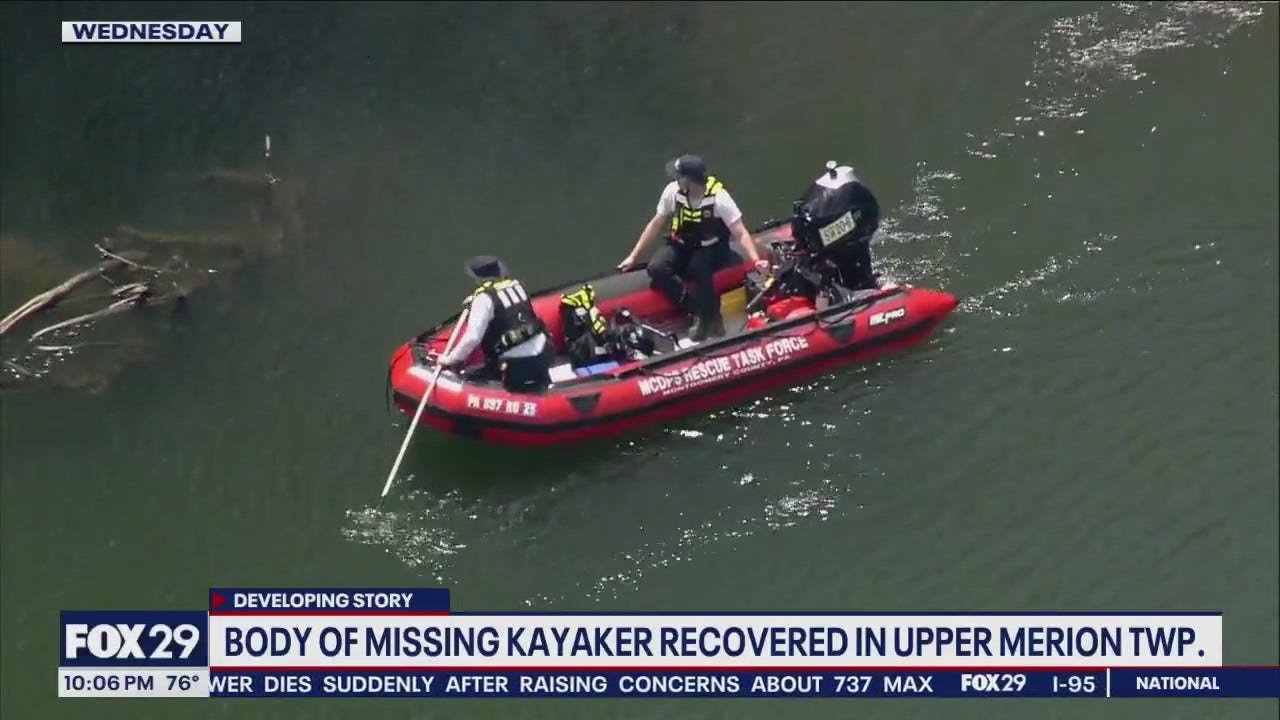 Body of missing kayaker found | FOX 29 Philadelphia