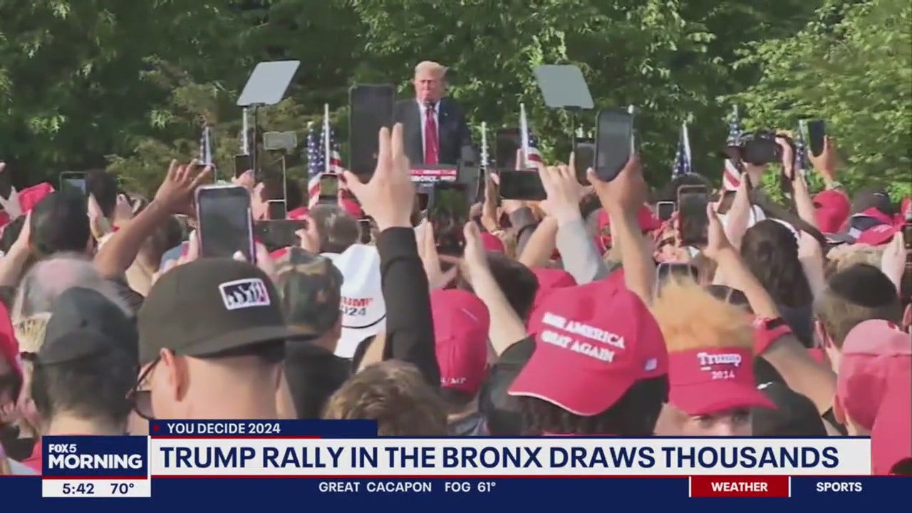 Bronx Trump rally draws massive crowd | FOX 5 DC
