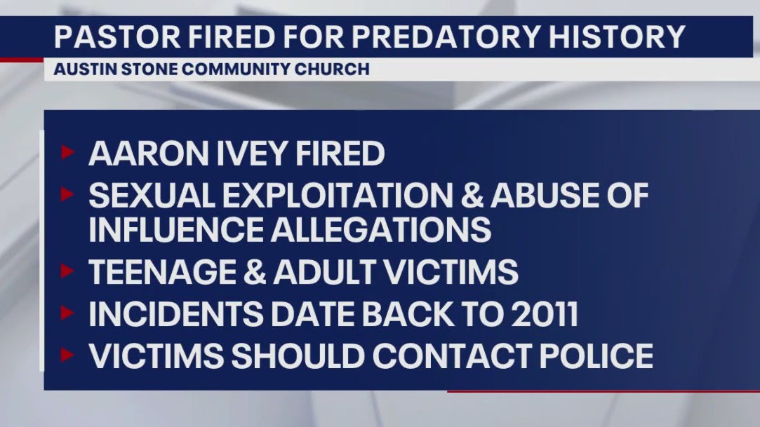 Austin pastor fired for predatory history | FOX 7 Austin