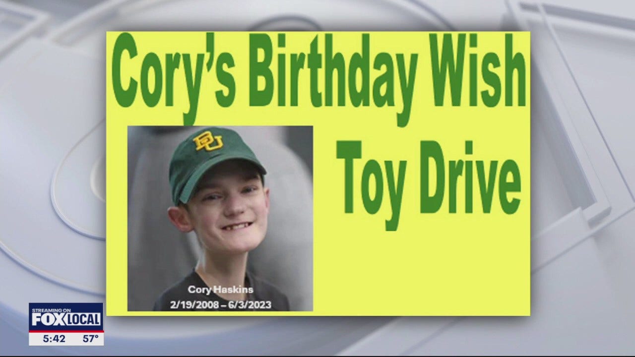 Cory Haskins’ family continues his toy drive | FOX 4 Dallas-Fort Worth