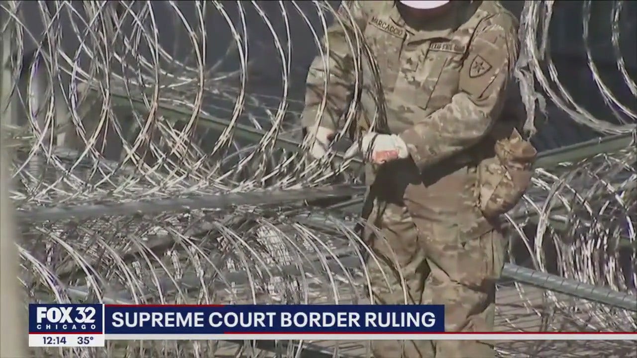 Supreme Court sides with Biden in Texas border razor wire case; Border ...